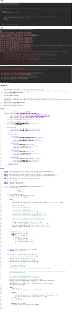 How could we access orientDB to visualize Nexus data through Java ...